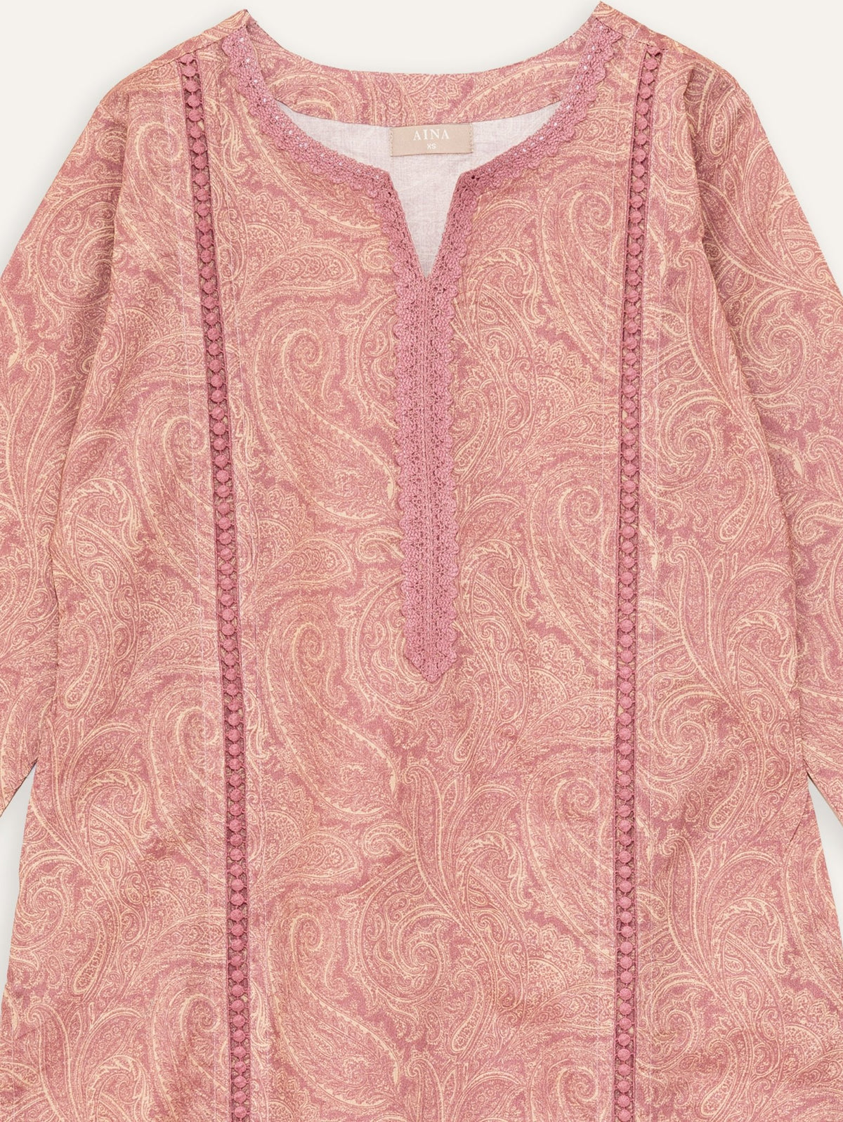 Bushra Cotton Digital Print Straight Kurta