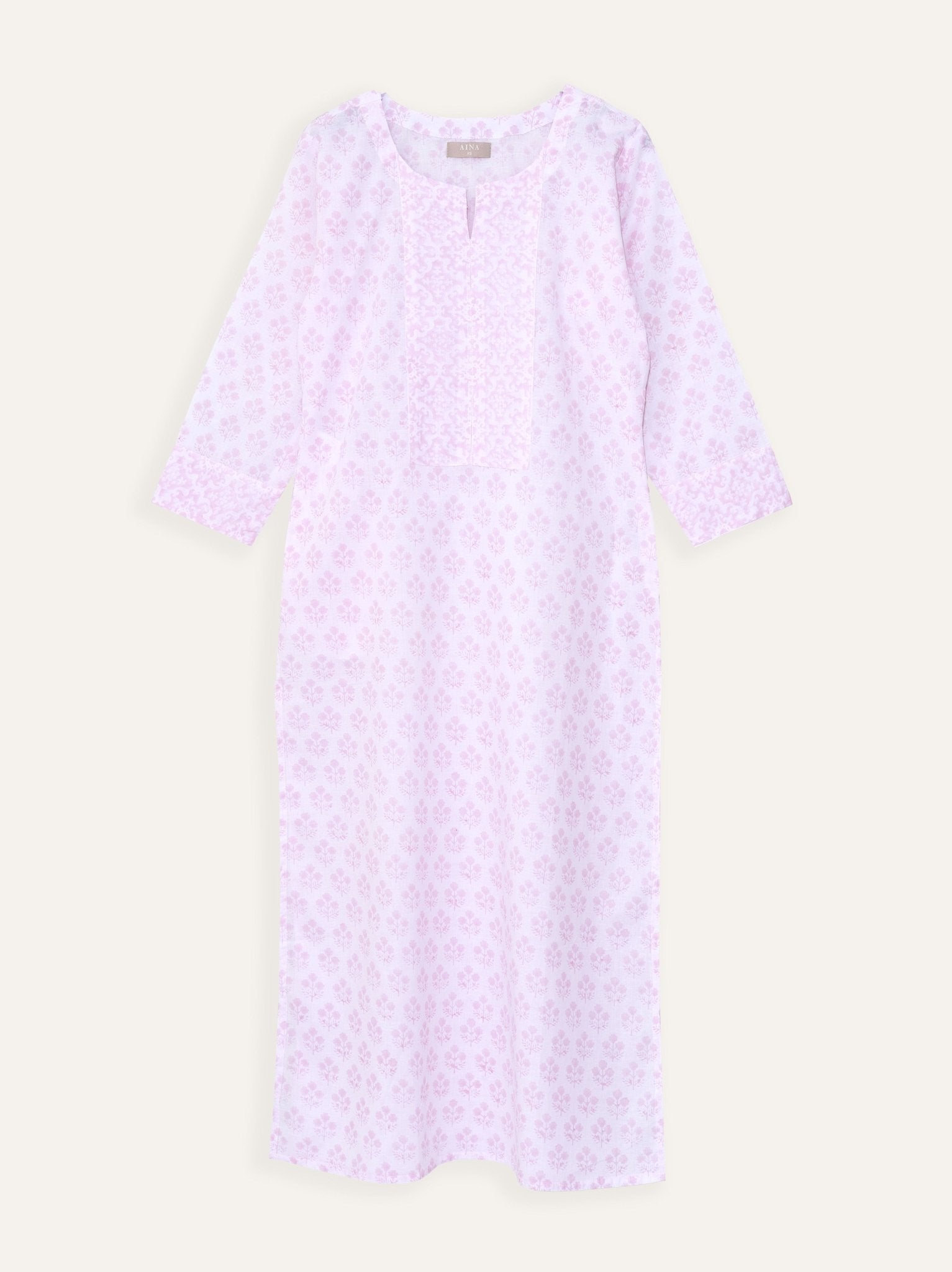 Muhsina Cotton Block Printed Straight Kurta